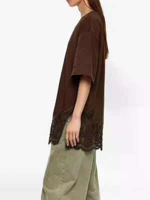 Bimba Y Lola Lace-trimmed T-shirt
