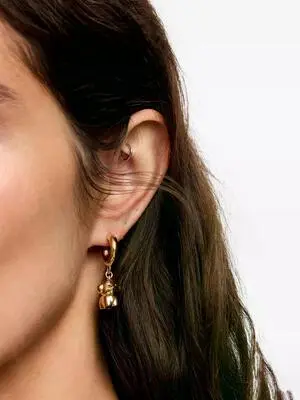 Bimba Y Lola Dog Hoop Earrings