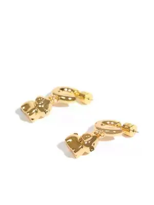 Bimba Y Lola Dog Hoop Earrings