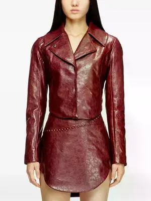 DIESEL® G-ameck Logo-embossed Jacket - Brown