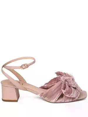 GOLD & ROUGE 45mm Sunflower Pleated Sandals