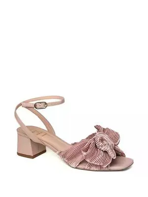 GOLD & ROUGE 45mm Sunflower Pleated Sandals