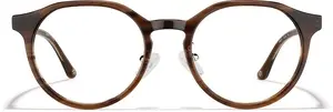 Zenni Round Full Rim Eyeglasses - Brown Horn