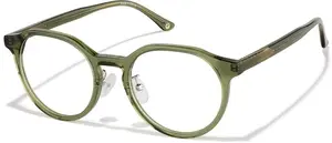 Zenni Round Full Rim Eyeglasses - Olive Green