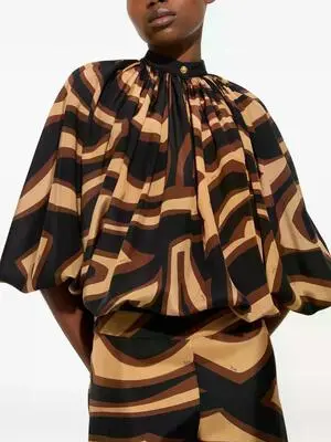 Emilio Pucci Labirinto-print Silk Blouse