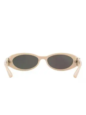 Gucci Oval-frame Sunglasses - Neutrals