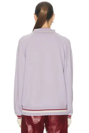 AMIYA Ivy Polo Sweater - Lilac