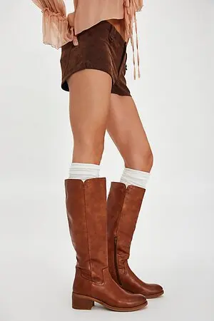 Women's Cognac Over-the-Knee Boots 