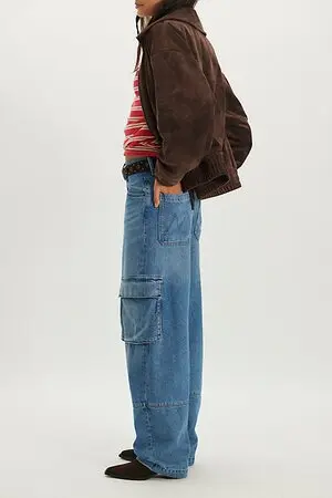 MOTHER The Side Dish Cargo Skimp Jeans
