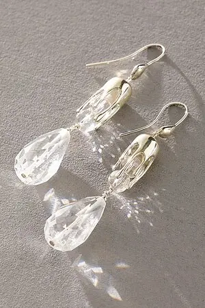 Chan Luu Dripping Crystal Dangle Earrings