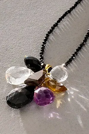 Chan Luu Beaded Cluster Necklace