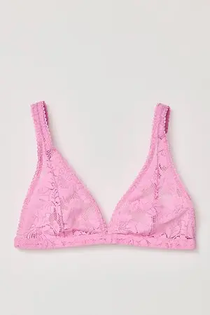 Free People Taking Time Plunge Bralette - Icing Pink Combo