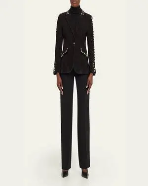 Cinq À Sept Milly Studded Blazer