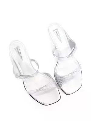 NODALETO 50mm Dona Luna Heeled Sandals - Silver