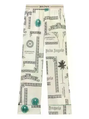 Palm Angels Dollar-print Pajama-style Pants