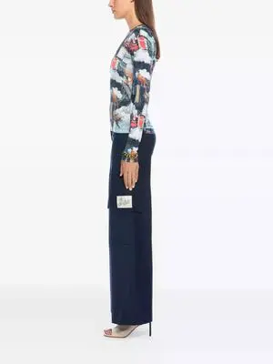 Off-White Printed Long-sleeve Top