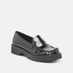 DOLCEVITA Merek Lug Sole Loafers - Midnight Boxleather