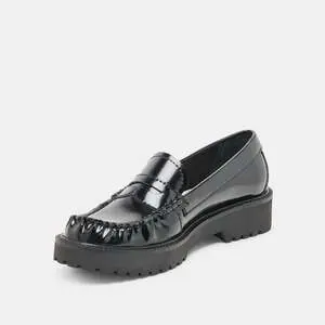 DOLCEVITA Merek Lug Sole Loafers - Midnight Boxleather