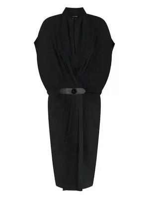 Giorgio Armani Belted Draped Dress