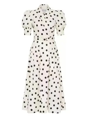Polka Dot Puff Sleeve Dresses