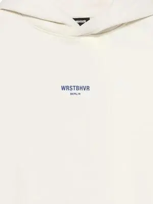 WRSTBHVR Logo Hoodie - Neutrals