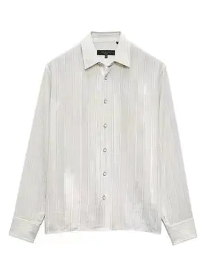 Rag & Bone Striped Buttoned Shirt - Grey