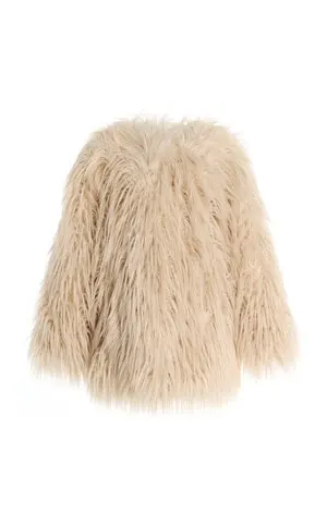 Goldbergh Elia Vegan Fur Coat - Neutral