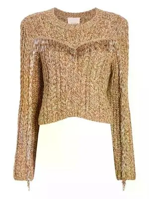 Cinq À Sept Elisabeth Bugle-fringed Sweater