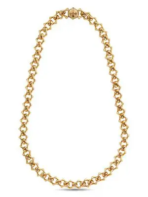 EMANUELE BICOCCHI Sharp Chain Logo Necklace