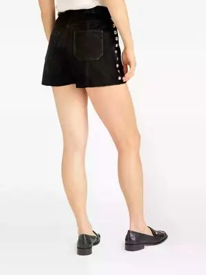 Cinq À Sept Shannon Studded Suede Shorts