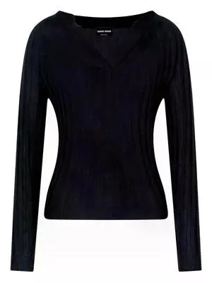 Giorgio Armani Ribbed Cashmere Sweater