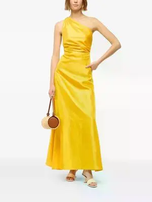 Staud One-shoulder Midi Dress