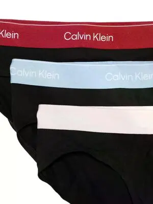 Calvin Klein Logo-waistband Briefs - Black