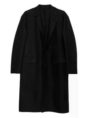 Harris Wharf London Flap-pocket Single-breasted Coat - Black