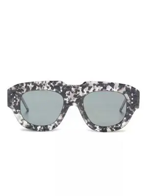 Thom Browne Geometric Frame Sunglasses - Black