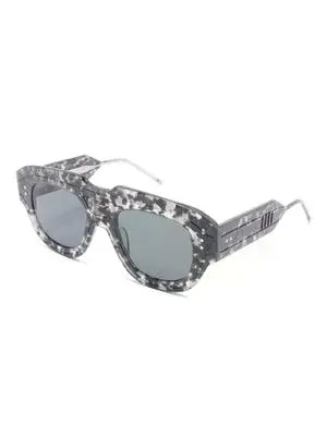 Thom Browne Geometric Frame Sunglasses