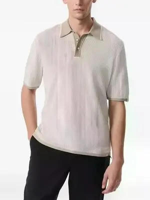 Rag & Bone Harvey Polo Shirt - Neutrals