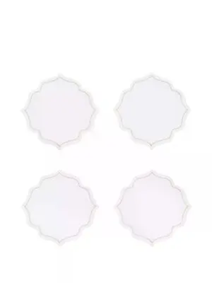 CATHERINE DENOUAL Arabesque Scalloped Placemat - White