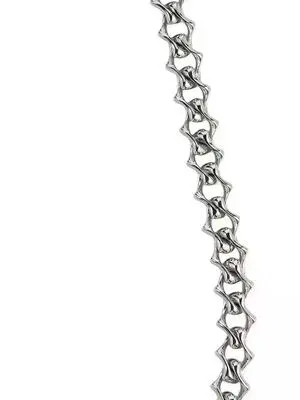 Emanuele Bicocchi Sharp Chain Logo Necklace