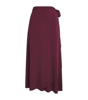 ERES Julieta Wrap Maxi Sarong - Burgundy
