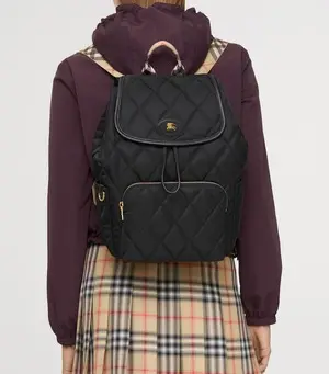 Burberry Quilted Horseshoe Backpack