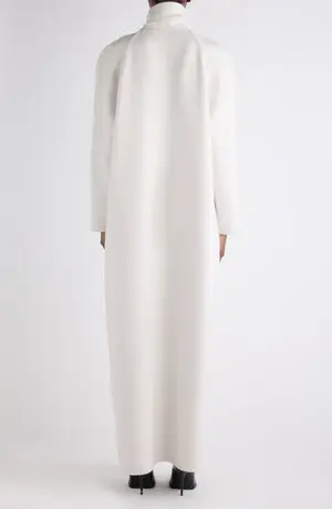 Balenciaga Cashmere Maxi Coat With Scarf