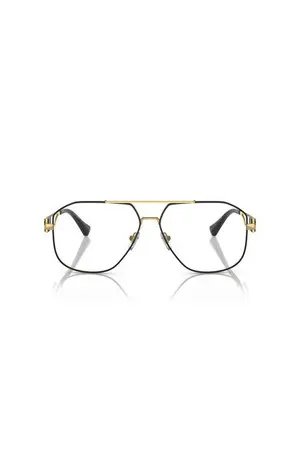 Versace 59mm Pilot Optical Glasses - Black