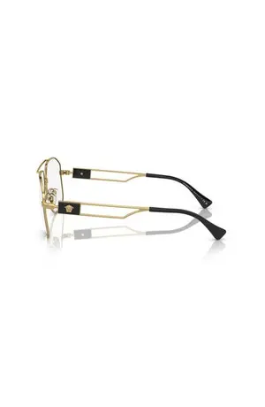 Versace 59mm Pilot Optical Glasses - Black