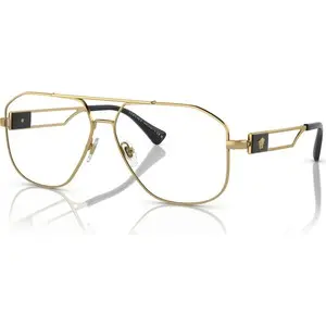 Versace 59mm Pilot Optical Glasses - Gold