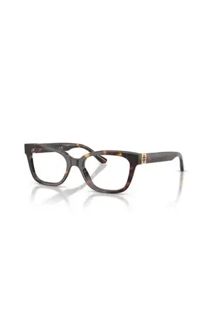 Tory Burch 54mm Square Eyeglasses - Tortoise