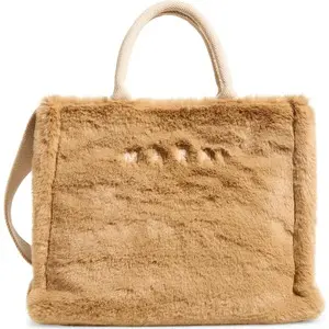 Marni Faux Fur Basket Handbag