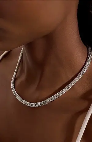 John Hardy Sterling Chain Necklace - Silver