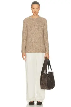 Gabriela Hearst Lawerence Cashmere Sweater - Oatmeal