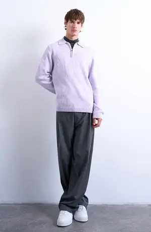 Topman Half-zip Polo Sweater
